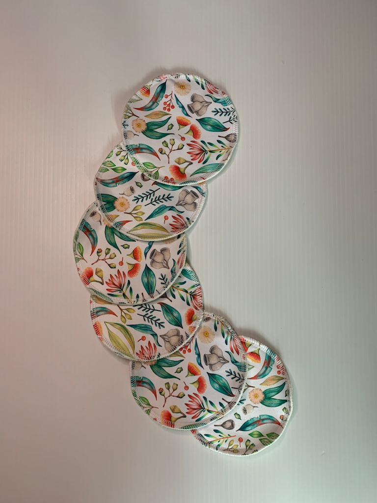 australiannativewildflowerbreastpads | Charlie Rose handcrafted